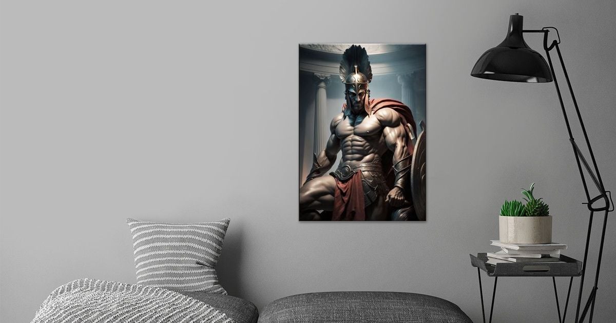 'spartan warrior' Poster by graficart | Displate