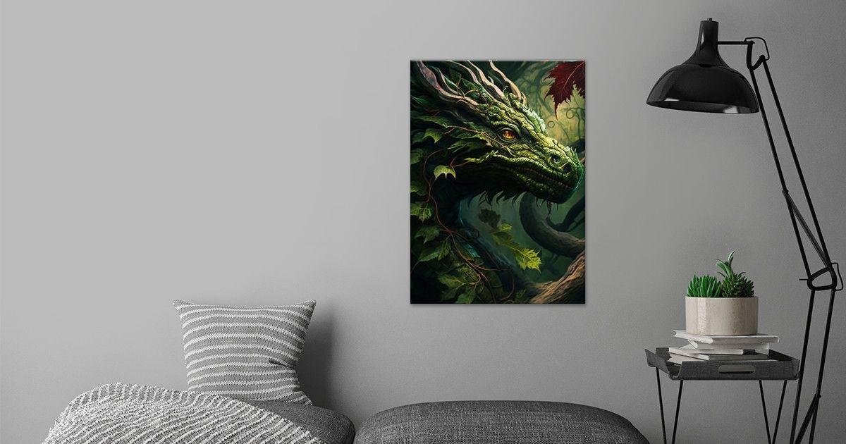 'Green Dragon' Poster by Coffee Design | Displate