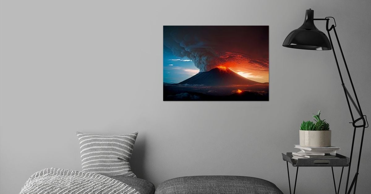 'volcano beauty' Poster by MrNguyen HaTang | Displate