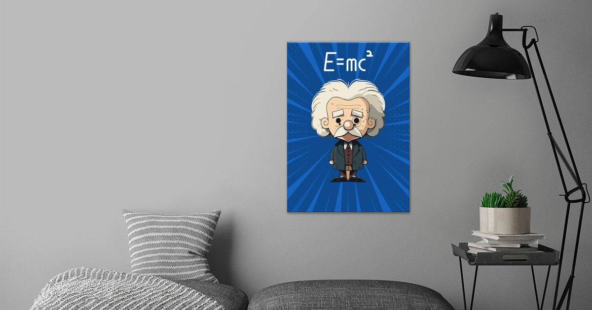 'albert einstein chibi ' Poster by noer thoif | Displate