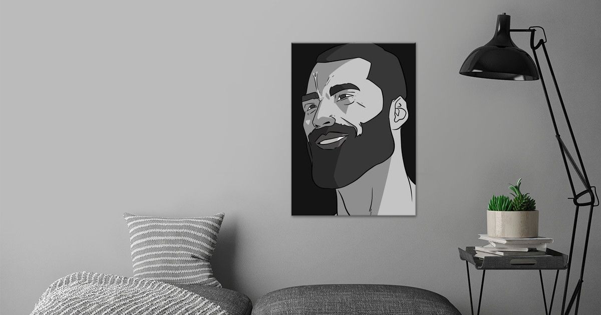 'giga chad' Poster by Eunoia | Displate