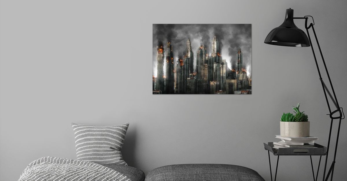 'Horror SciFi Armageddpn' Poster by WorldTravel Displate Art | Displate