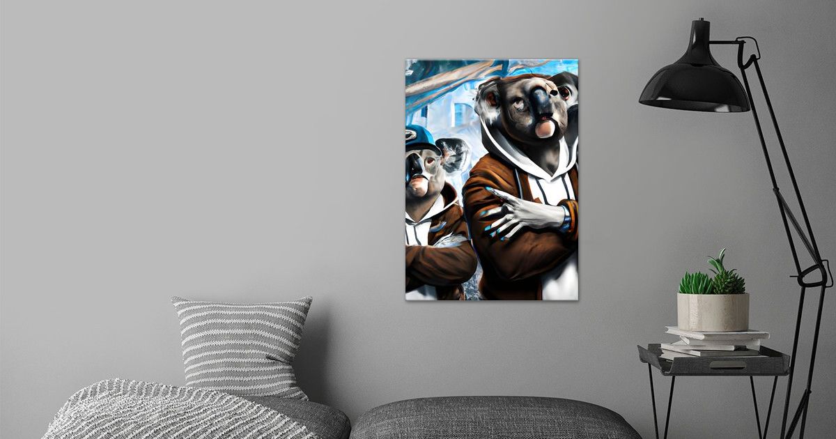 'Abstract Gangster Koala' Poster by Chris | Displate