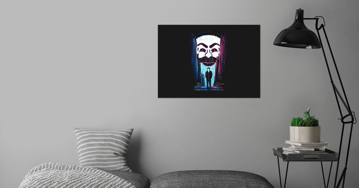 'Dark Hacker Man' Poster by Finn Vidtak | Displate