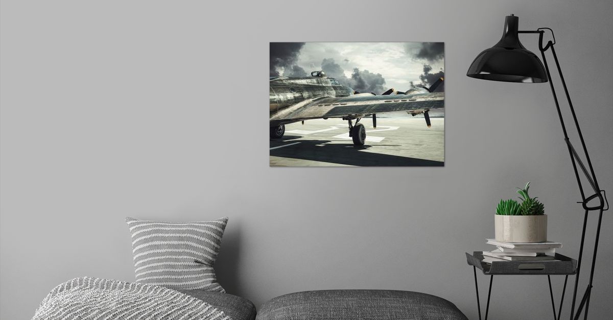 'flying fortress' Poster by Frank Peters | Displate