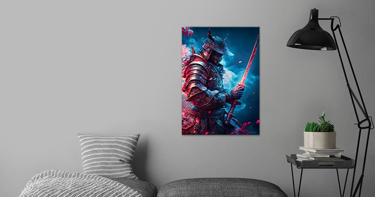 'Moonlight Samurai' Poster by Markus Mikolai | Displate