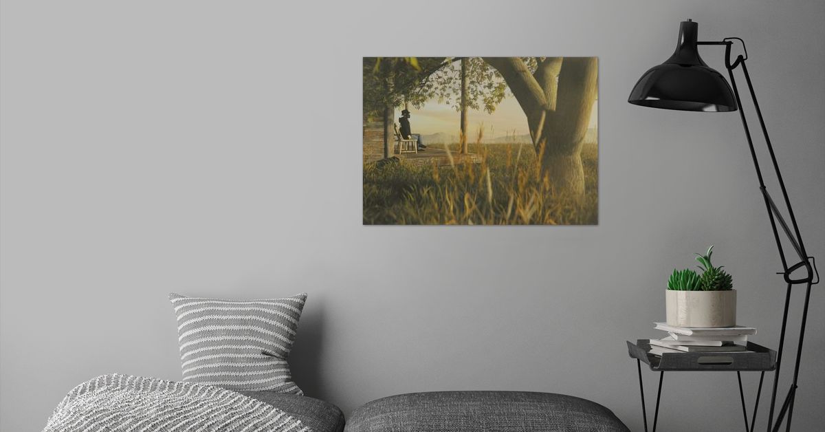 'Chilling Alone Scene 1 ' Poster by Irawan Rizky | Displate