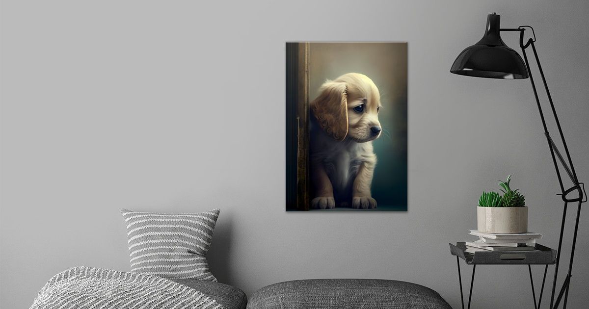'Sad looking puppy' Poster by Bofferding | Displate