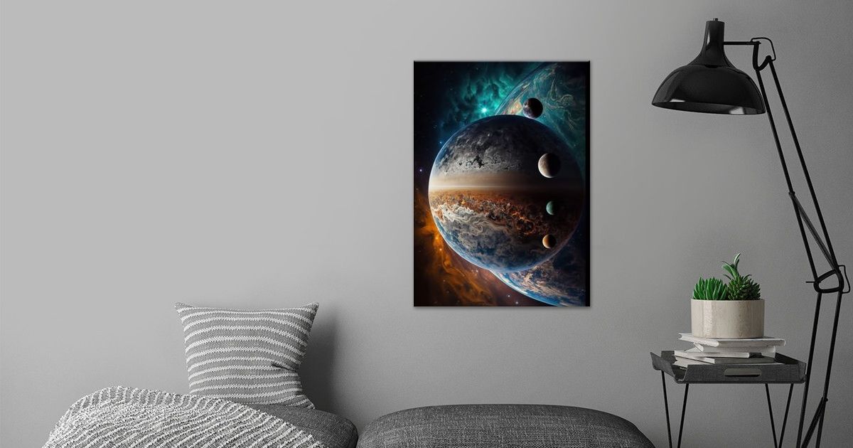 'Exoplanet Wolf 1061c' Poster by Pixaverse | Displate