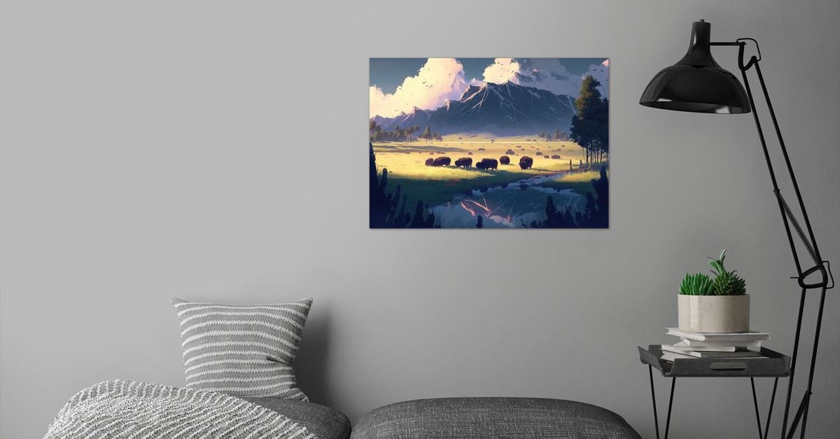 'Grassland' Poster by IArtWork | Displate