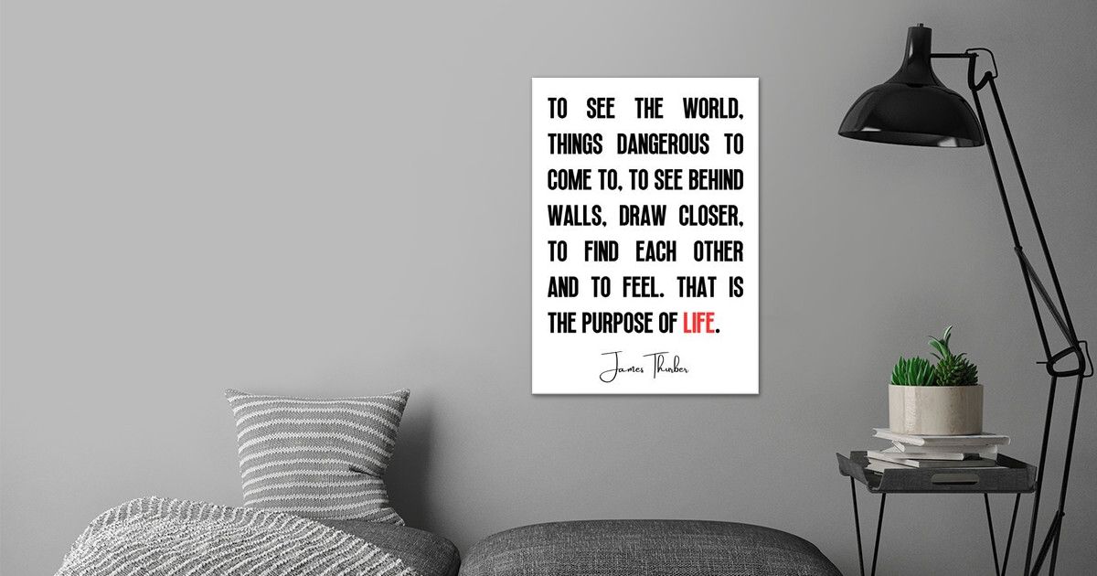 'Life Magazine Motto' Poster by Yess | Displate