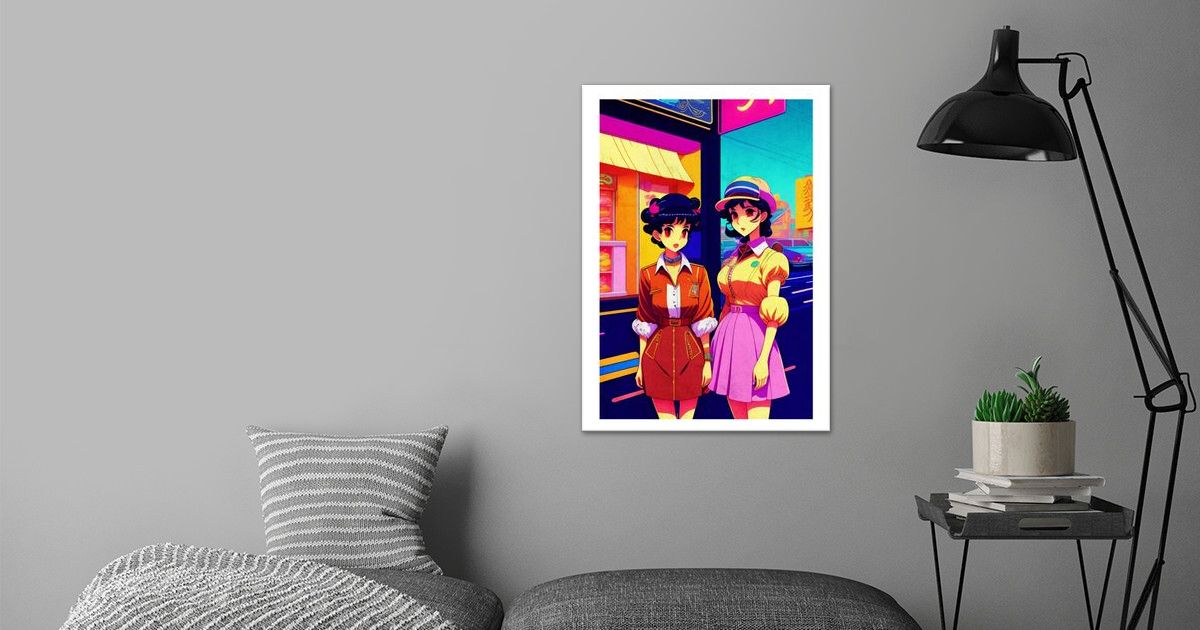 'two girls' Poster by riyadi elyas rahmadi | Displate