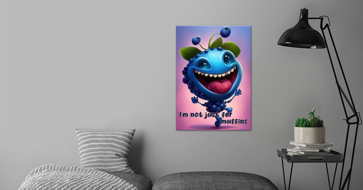'Funny Blueberry Quotes' Poster by Alexandru Stepanenco | Displate