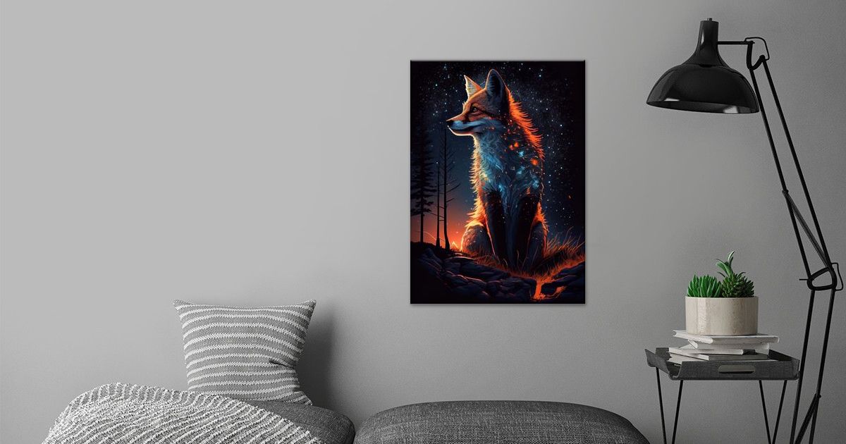 'Fox Lighting' Poster by DecoyDesign | Displate