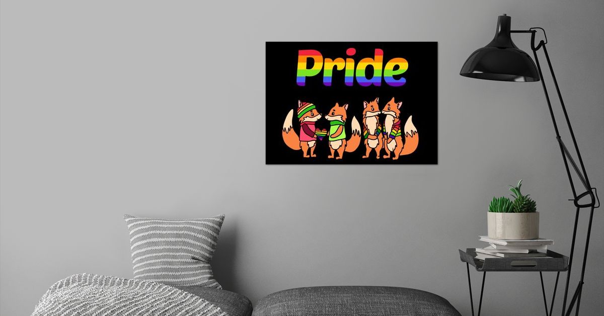 'Lgbt Fox Lgbt Foxes' Poster by Hexor | Displate