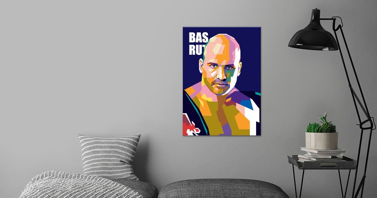 'Bas Rutten' Poster by Indra | Displate