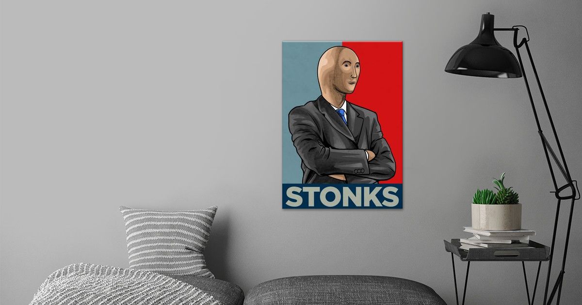 'Stonks Meme' Poster by Adam Project | Displate