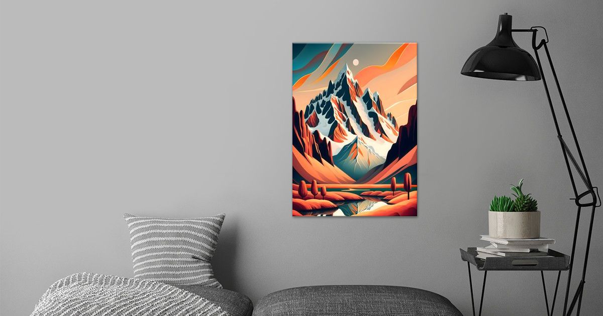 'Dusk in Patagonia' Poster by CheeseDesignStudio | Displate