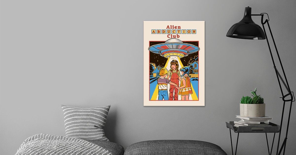 'Alien Abduction Club' Poster by Steven Rhodes | Displate