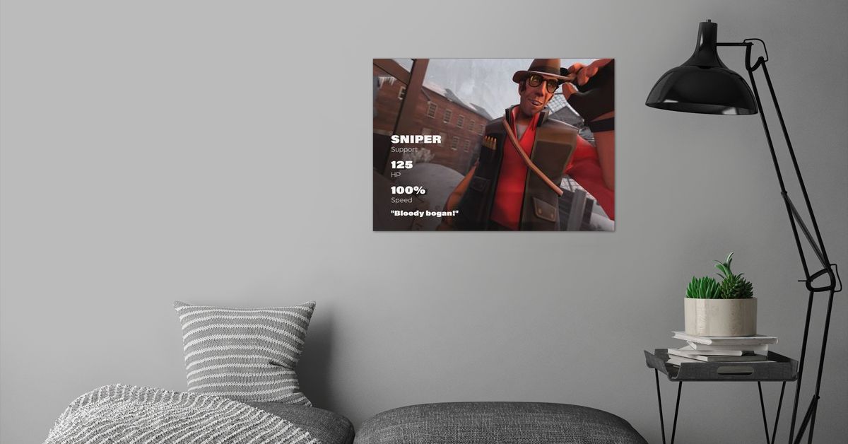 'Sniper' Poster by Team Fortress 2 | Displate