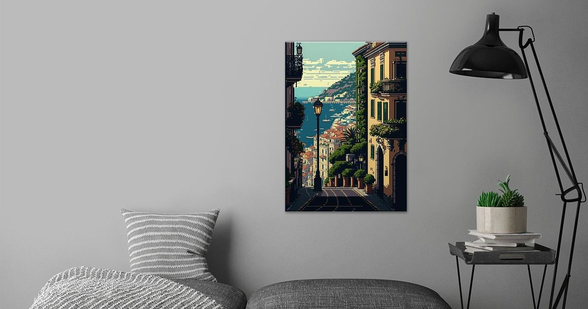 'Monaco Pixel Art' Poster by M Art | Displate