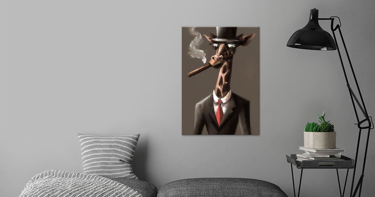 'Gangster Giraffe' Poster by PosterSuite | Displate