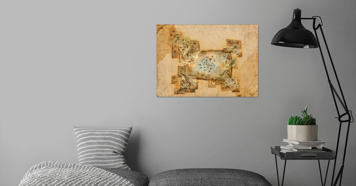 'Hiccup's Map of Dragons' Poster by How To Train Your Dragon | Displate