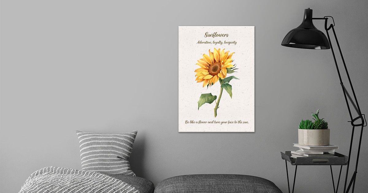 'Sunflower Language' Poster by XandYart | Displate