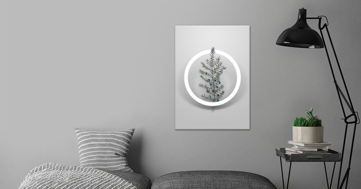 'Common Juniper Flower Art' Poster by Holy Rock Design | Displate