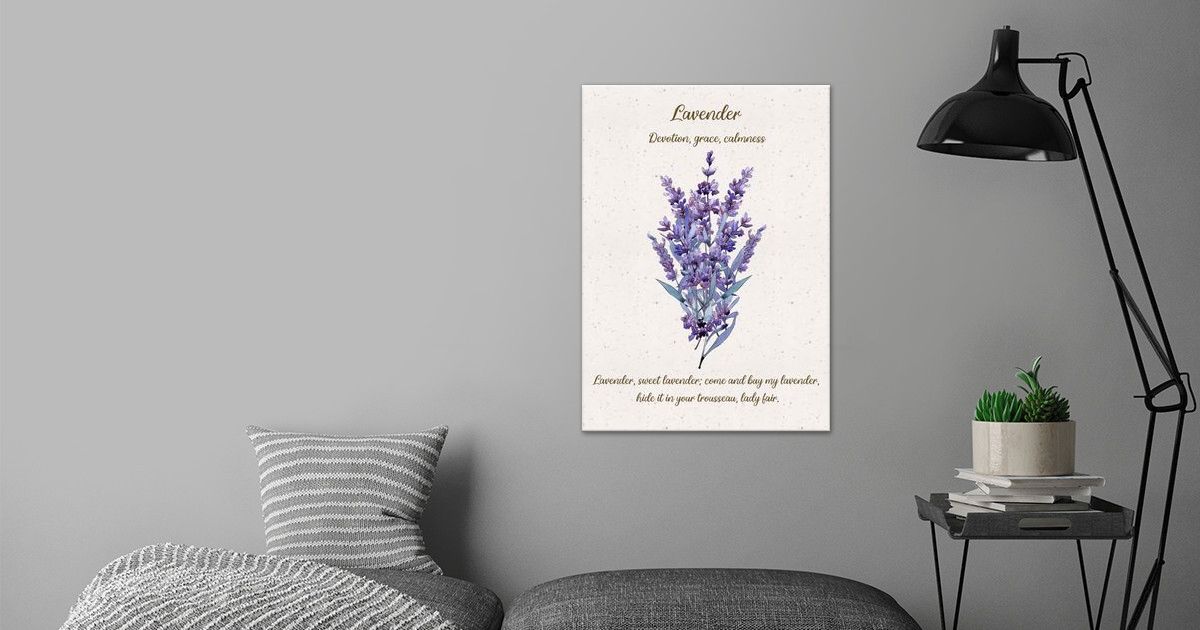 'Lavender Flower Language' Poster by XandYart | Displate