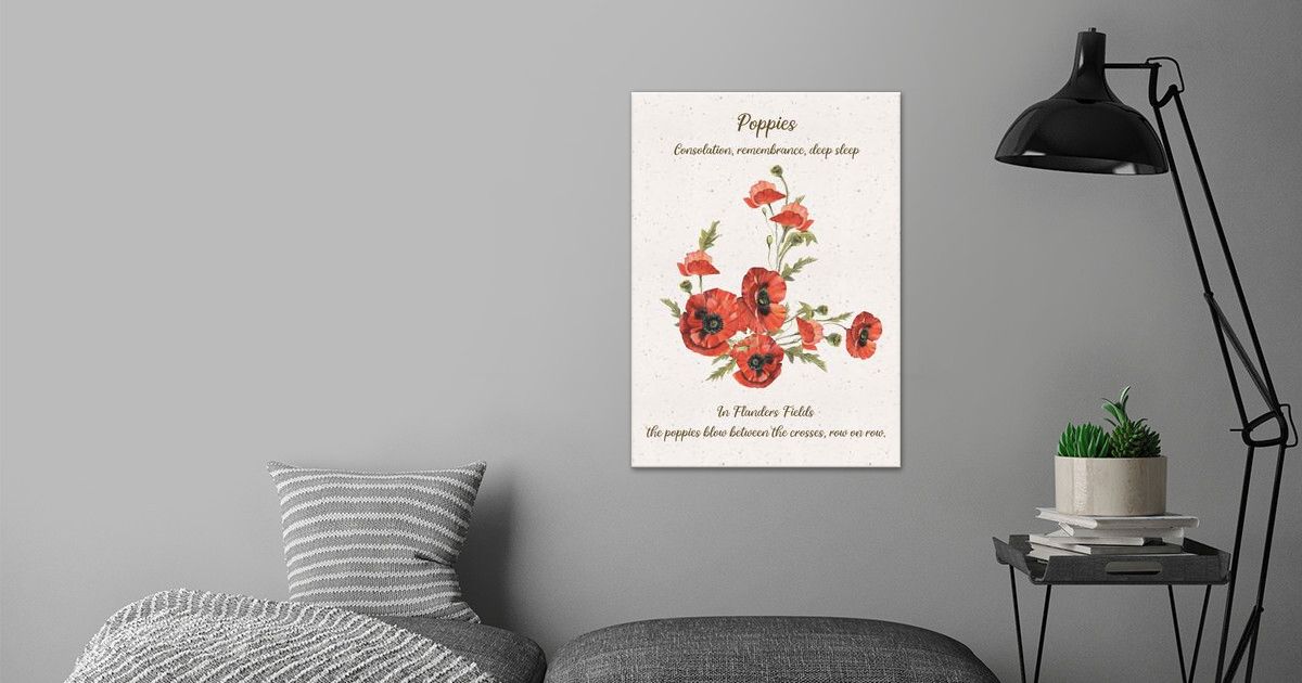 'Poppy Flower Language' Poster by XandYart | Displate