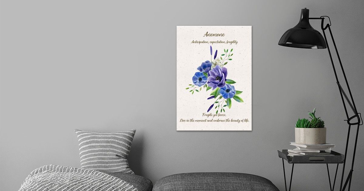 'Anemone Flower Language' Poster by XandYart | Displate