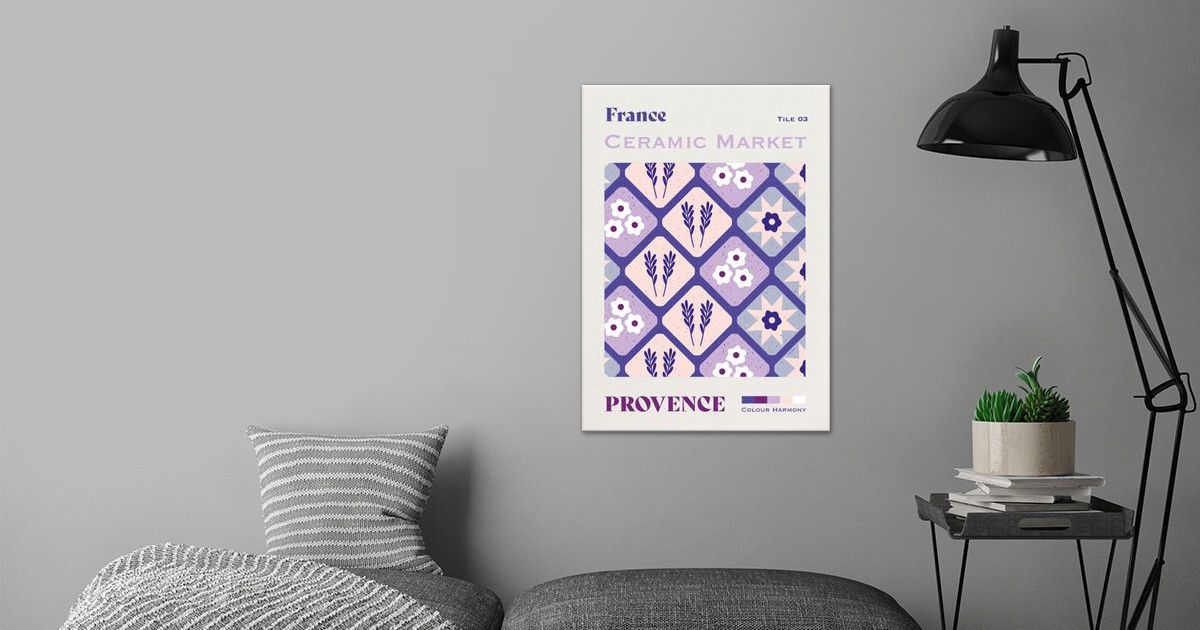 'Ceramic Tile Market France' Poster by Diademadisara | Displate