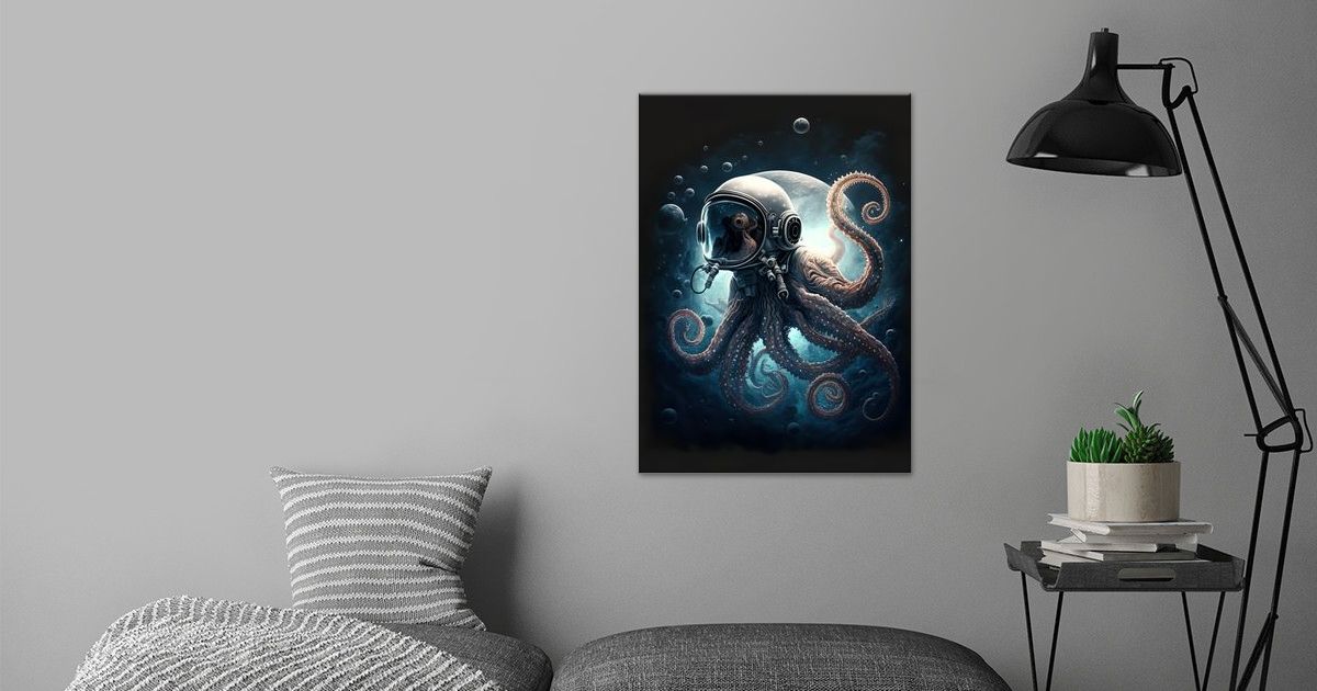 'Space Squids ' Poster by lauren akaety | Displate