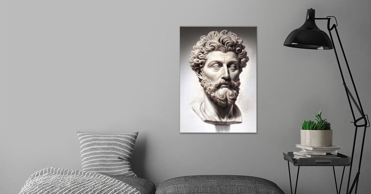 'Marcus Aurelius Portrait' Poster by Rosh and Viran | Displate