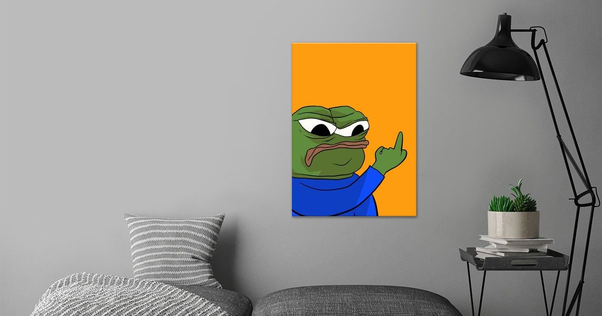 'angry pepe' Poster by Eunoia | Displate