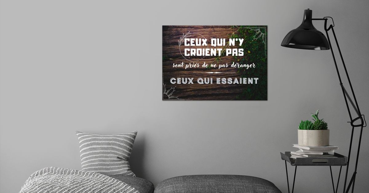 'Message bienveillant' Poster by May Deen | Displate