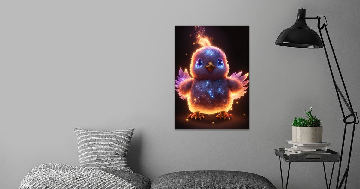 'glow chicken' Poster by King Kean | Displate