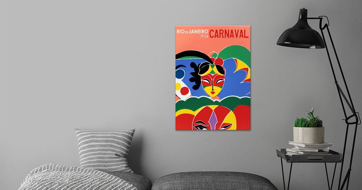 'RIO CARNIVAL POSTER' Poster by BluePinkPanther | Displate