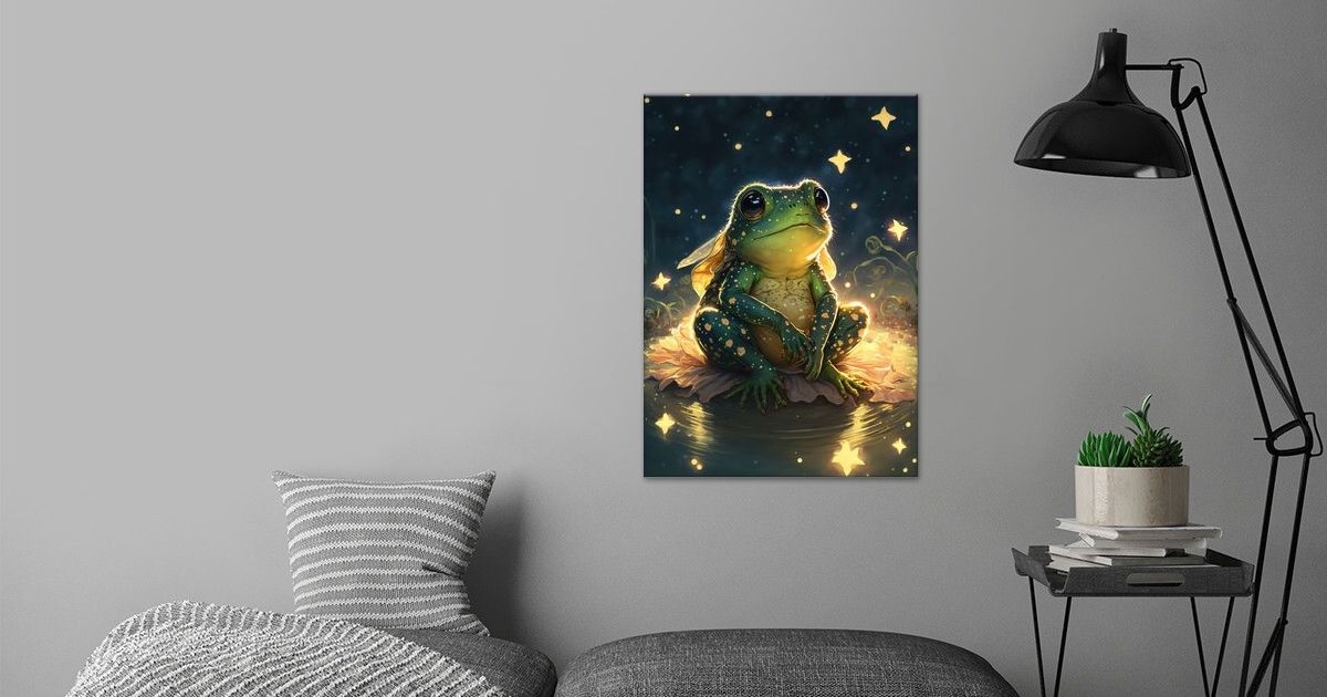 'cute frog ' Poster by MAD SPACE | Displate