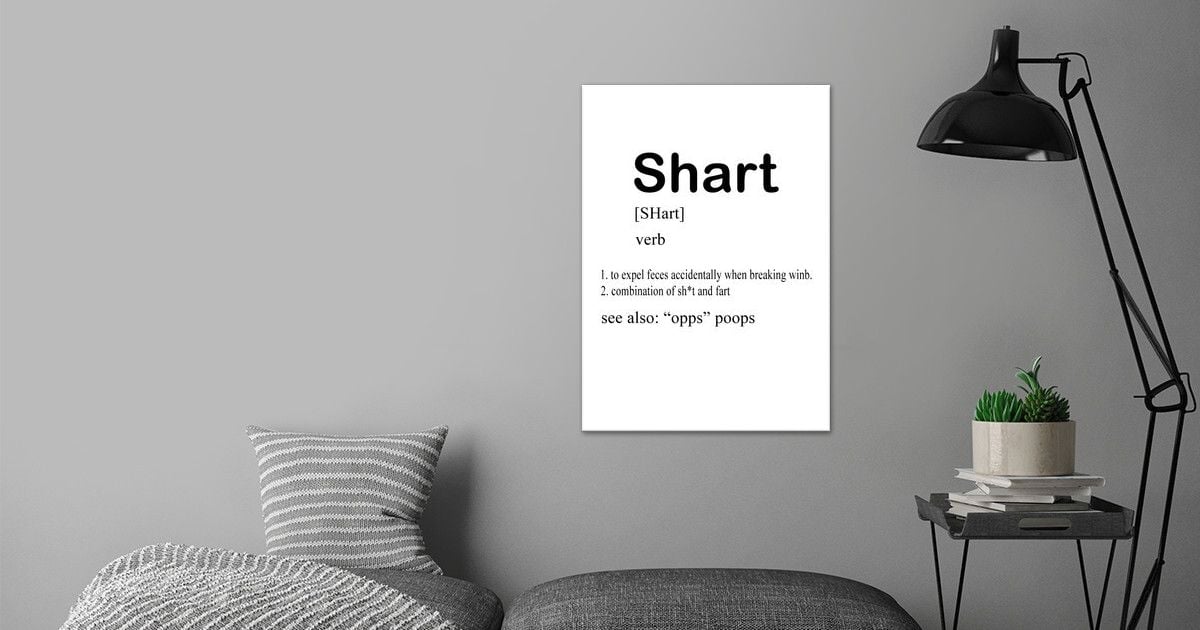 'Shart Definition' Poster by Art Funny | Displate