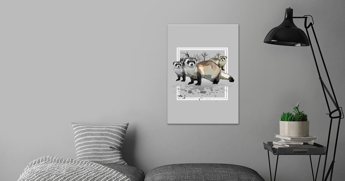 'Ferrets' Poster by Adamzworld | Displate