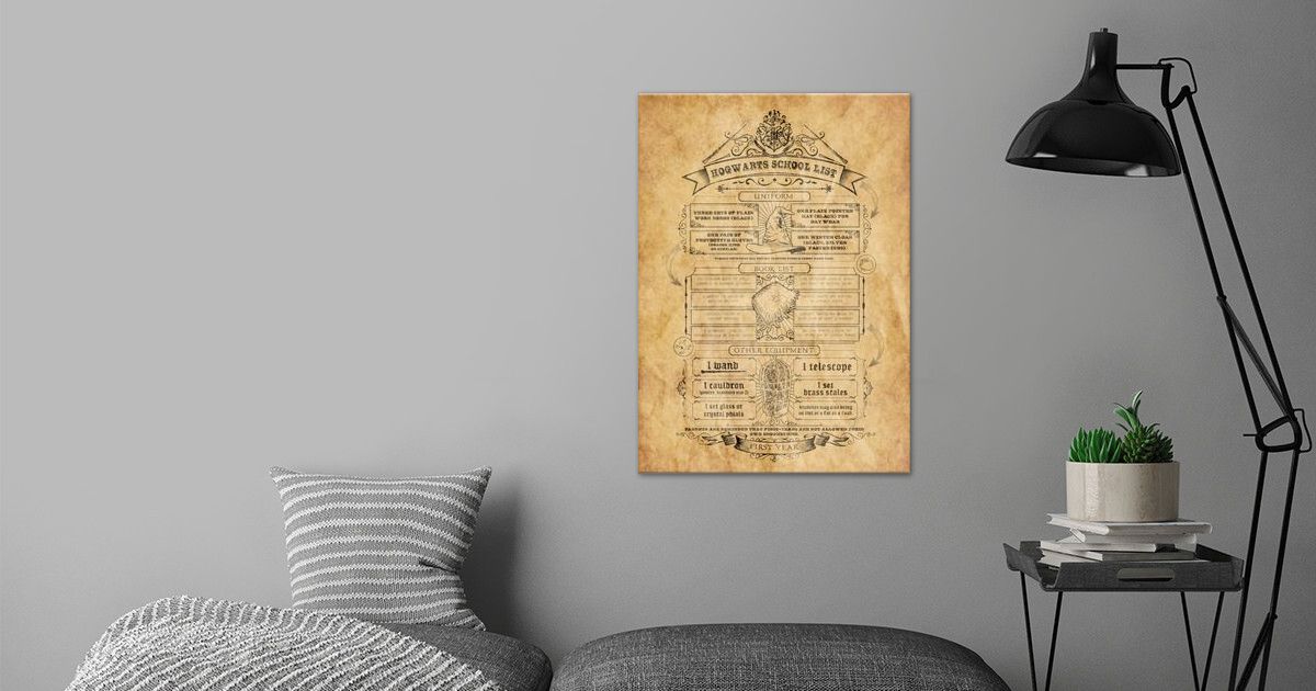 'Hogwarts School List' Poster by Wizarding World | Displate