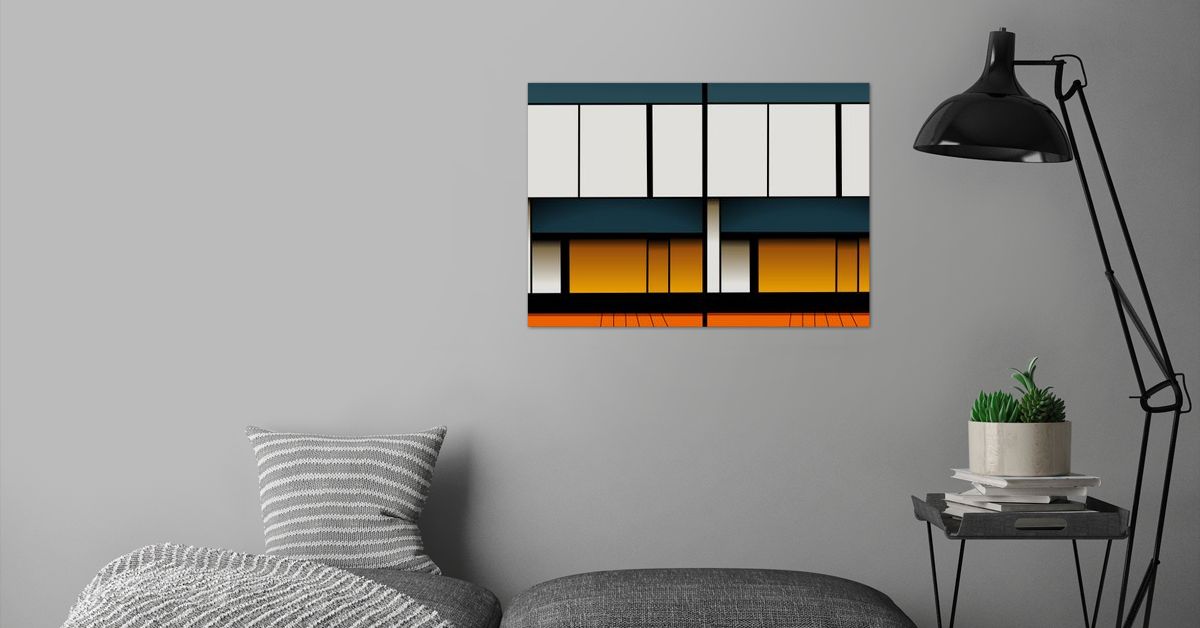 'abstract building art' Poster by Mshel Tyan | Displate