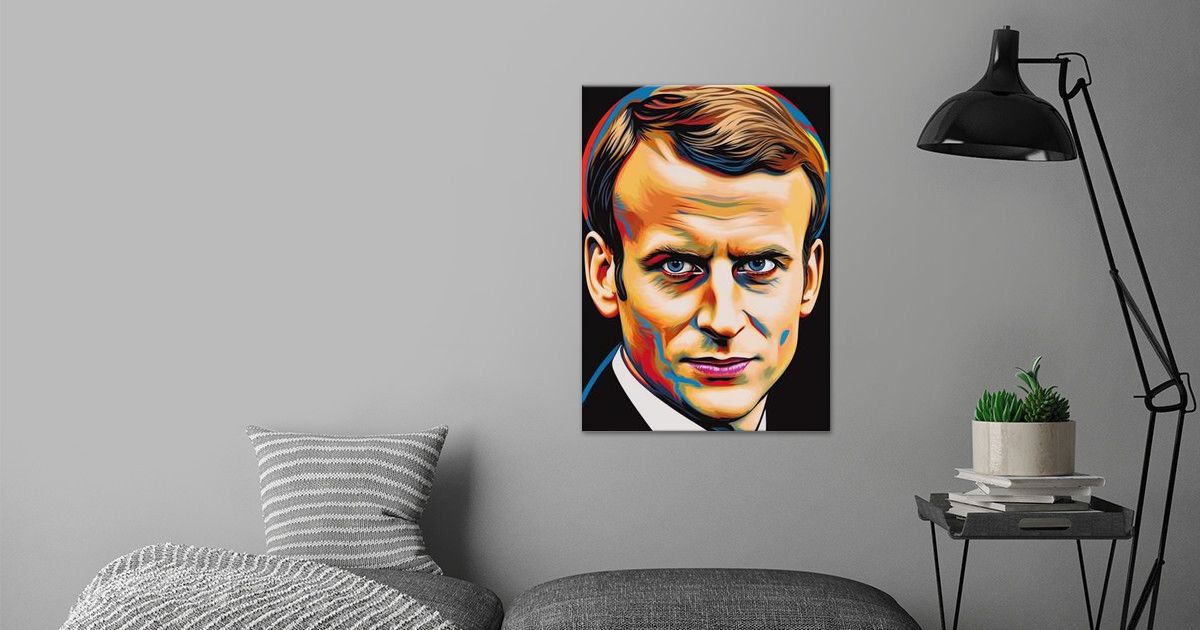'Emmanuel Macron 03' Poster by Art Concept | Displate