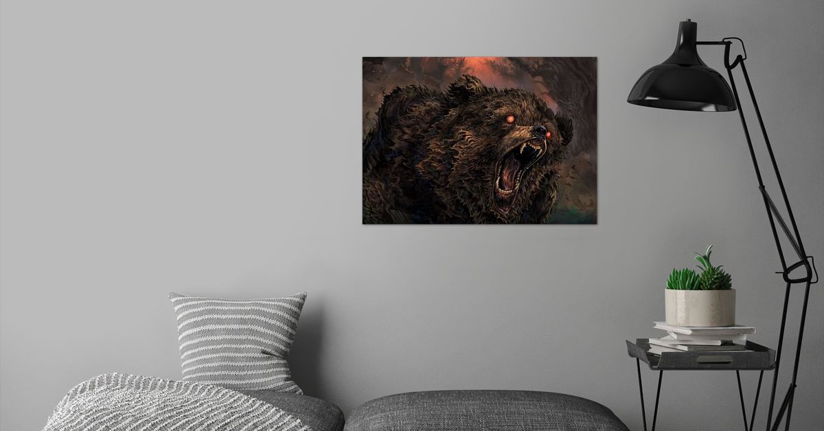 'Grizzly - Inscryption' Poster by Marcelo Orsi Blanco | Displate