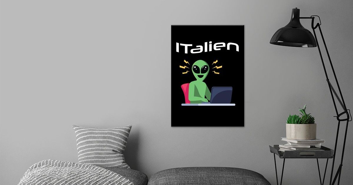 'ITalien Alien Computer' Poster by Mooon | Displate