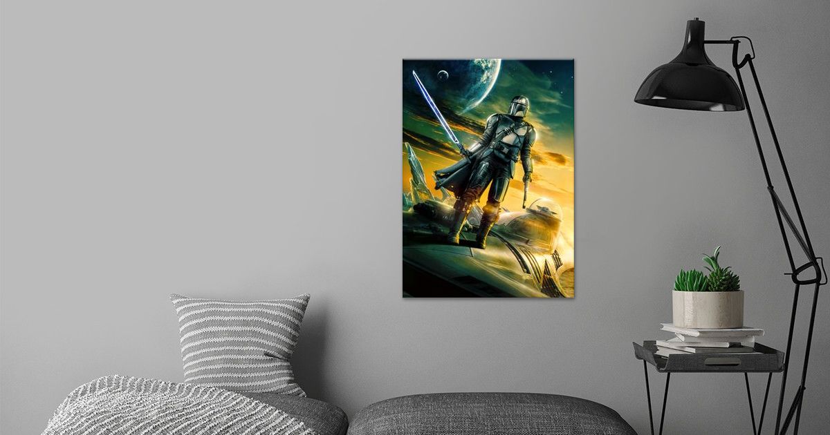 'Mandalorian key art' Poster by Star Wars | Displate