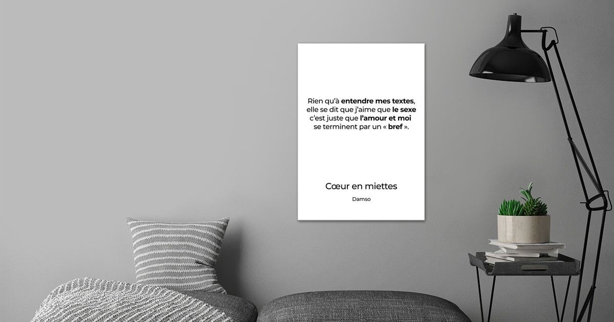 'Damso Poster Affiche' Poster by Jimmy Punchline | Displate