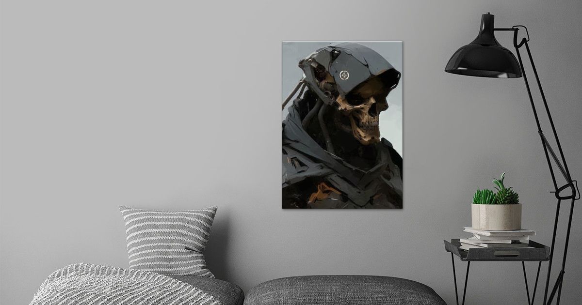 'Cyber skeleton' Poster by Evgenuy Merkushov | Displate